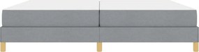 Postel s boxspringem s matrací Světle šedá 200 x 200 cm textil 3398591