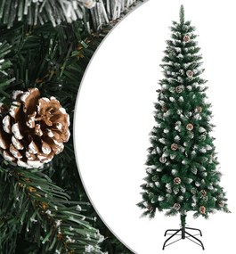 345176 vidaXL Umělý vánoční stromek se stojanem zelený 210 cm PVC
