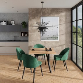 ADRK Furniture Sada stůl s židlemi RODOS 84 SE-ROD-84-CG