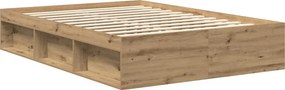 Rám postele bez matrace Řemeslnický dub Dřevěné konstrukce 3328835