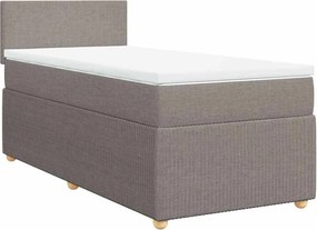 Box spring postel s matrací taupe 100 x 200 cm textil 3289664