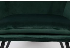 Lounge křeslo BON VELVET WHITELABEL, green White Label Living 3100099