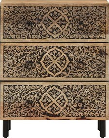 Odkládací skříňky 3 ks 60x33x75 cm masivní mangovníkové dřevo 3206306