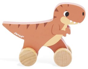 Janod Dřevěné auto dinosauři