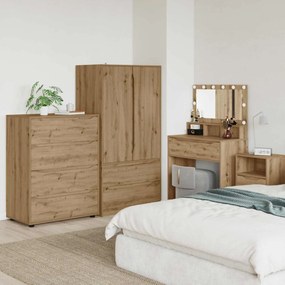 Úložné skříně 80 x 48 x 105 cm Kompozitní dřevo Artisanový dub 3406234