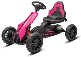 Dětská šlapací motokára Go-kart Baby Mix Speedster růžová
