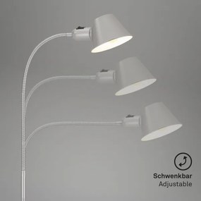Brilo - Stolní lampa 1xE27/10W/230V matný chrom