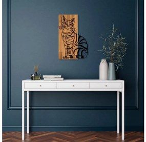 Asir Nástěnná dekorace 38x58 cm kočka dřevo/kov 899SKL2398