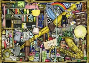 RAVENSBURGER Puzzle Dědečkova skříňka / 1000 dílků / 70 x 50 cm