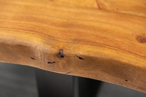Noble Home Přírodní dřevěný konferenční stolek Mammut 110 cm