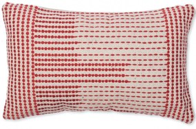 Garden Trading Bavlněný polštář Stonesfield 30 × 50 cm, červená barva, textil