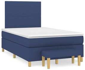 Box spring postel s matrací černá 120x190 cm textil 3270396