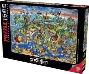 ANATOLIAN Puzzle Evropský svět / 1500 dílků / od 12 let