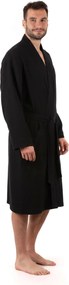 Mušelínový župan Dacca Black 12 24 9999 unisex - M