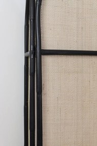 Přírodně-černý bambusový paravan Herwin black - 150*180 cm
