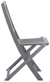 Skládací zahradní židle s poduškami 2 ks masivní akáciové dřevo,  3064541