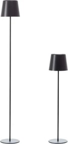 Brilliant G40890/06  Venkovní stojanová AKU lampa KAAMI černá USB-C
