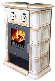 Krbová kamna Jena II Cremebrown 7 kW