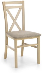 Dřevěná židle Čalouněný sedák Dub Sonoma COOPER