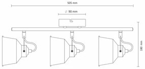 LED Stropní přisazené svítidlo 3xE14/8W/230V