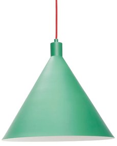 OnaDnes -20% Zelené kovové závěsné světlo Hübsch Yama 40 cm
