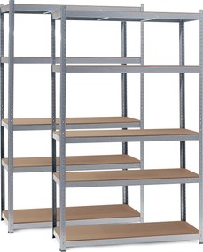 Dílenský regál Wiltec – 120 × 50 × 200 cm, 175 kg (64875)