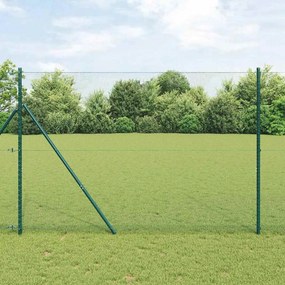 Hexagonální kotvení plotu 10 x 1,6 m Ocel potažená PVC Zelená 3352652