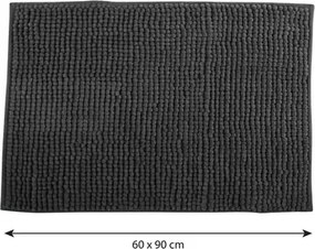 MSV CHENILLE koupelnová předložka 60 x 90 cm tmavě šedá / mikrovlákno