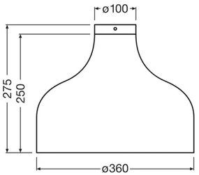 Ledvance - Stropní svítidlo DECOR CARDBOARD 1xE27/15W/230V pr. 36 cm