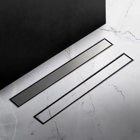 Lineární odtokový žlab Rea Neox Pro 80 cm stříbrný