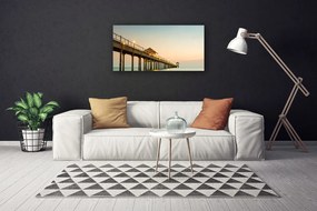 Obraz na plátně Most Moře Architektura 100x50 cm