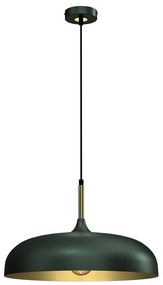 Milagro Lustr na lanku LINCOLN 1xE27/60W/230V pr. 45 cm zelená MI1797