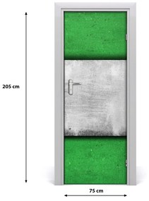 Samolepící fototapeta na dveře Zelená zeď 75x205 cm
