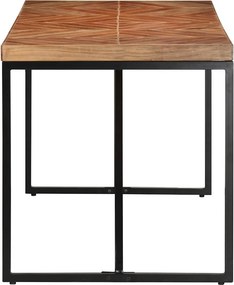 Jídelní stůl 140 x 70 x 76 cm masivní akácie a mangovník 323548