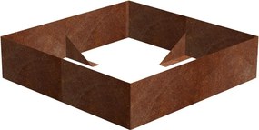 Alto Vyvýšený záhon 148 x 148 x 36 cm, corten CORGARDEN 1013