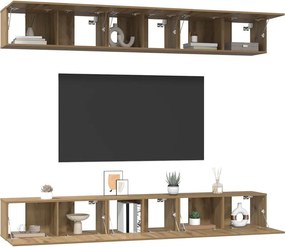 Sestava TV skříněk 6 ks Artisanový dub Kompozitní dřevo 3393476