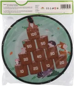TEDDIES Terč na suchý zip oboustranný / Terč / 8 míčků / O 34 cm / od