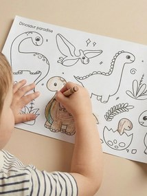 Sinsay - Oboustranná omalovánková role s motivem dinosaurů - černá