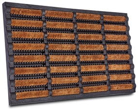 Hanse Home, Venkovní čistící rohož Mix Mats Brushes 105647 Black Cocos - na ven i na doma, 45x75, hnědá, exteriér