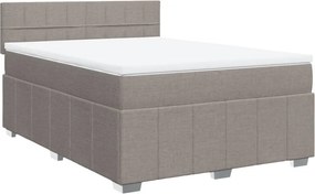 Box spring postel s matrací taupe 160x200 cm textil 3287123