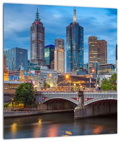 Obraz města Melbourne (30x30 cm)