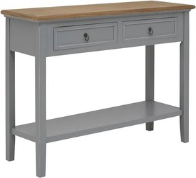 Šedý konzolový stolek z masivu pavlovnie 34,5x99 cm Henley – Premier Housewares