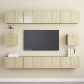 6dílný set TV skříněk dub sonoma kompozitní dřevo 3078999