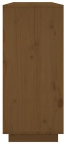 Příborník medově hnědý 120x35x80 cm masivní borové dřevo,  814502