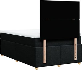 Box spring postel s matrací černá 120x200 cm textil 3291242