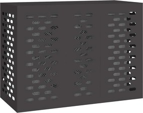 vidaXL Ochrana klimatizace Stříbrná 110 x 50 x 80 cm Pozinkovaná ocel [865909] Barva: Pozinkovaná ocel