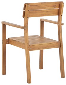 Sada 2 židlí z akáciového dřeva FORNELLI Beliani