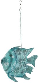 Modrý závěsný svícen veliká ryba Fish Sphere -  78*17*129 (64) cm