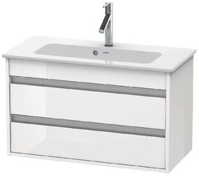 Duravit Ketho - Umyvadlová skříňka 48x80x39 cm, 2 zásuvky, lesklá bílá KT645302222
