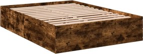 Rám postele kouřový dub 120 x 200 cm kompozitní dřevo 3281025